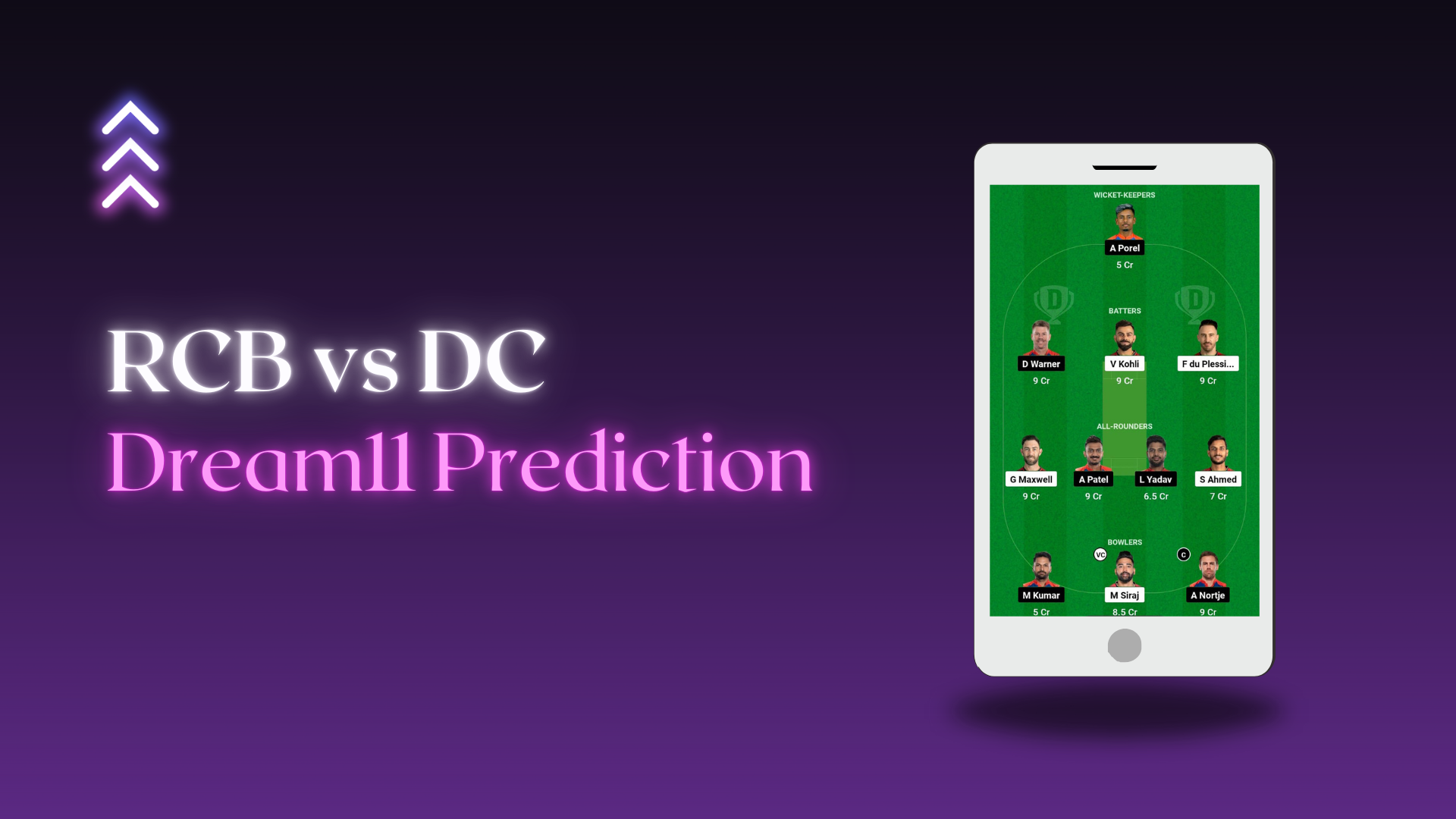 RCB vs DC Dream11 Prediction IPL 2025 – Fantasy Picks