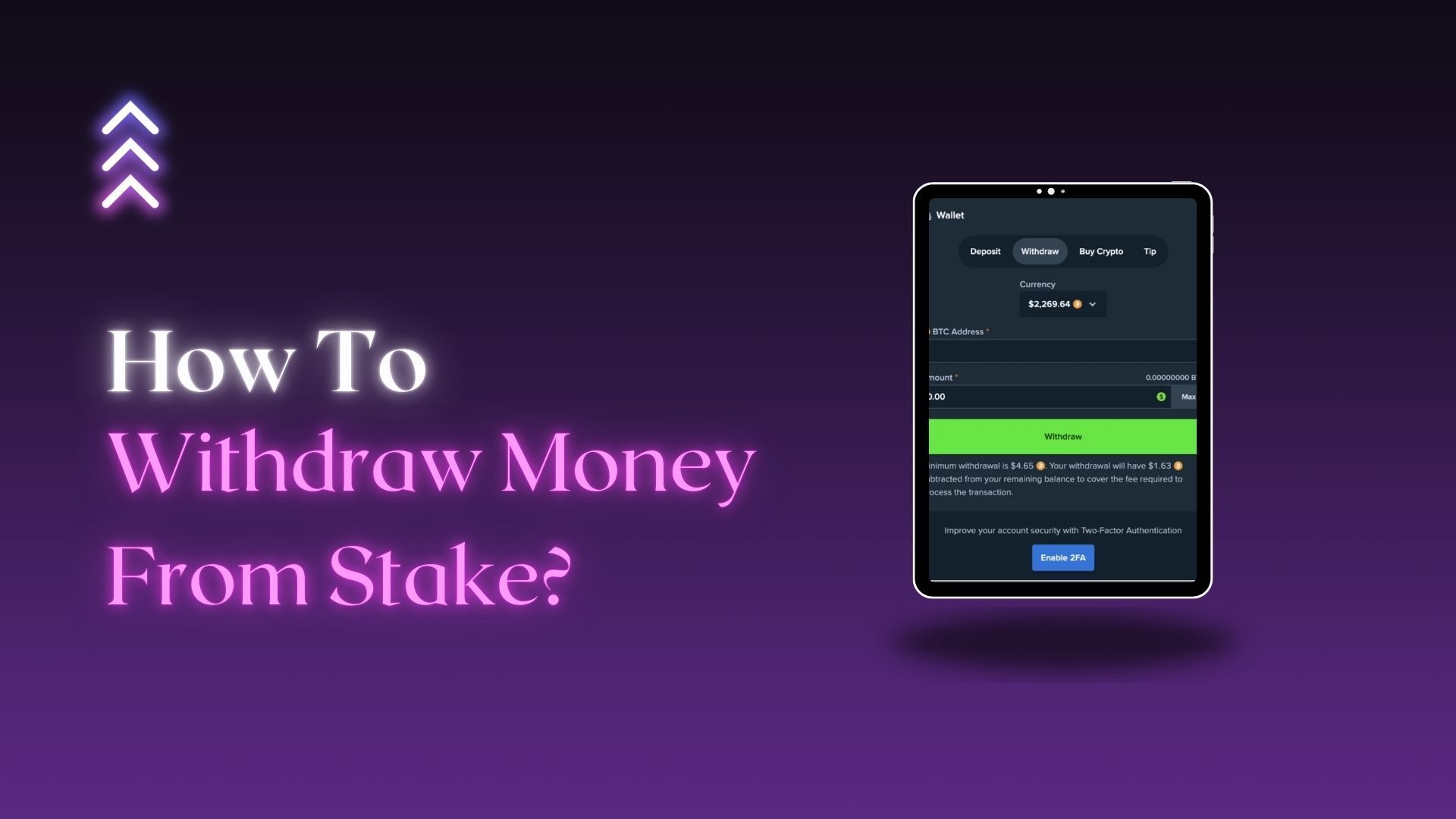 How To Withdraw Money From Stake (2025 Guide)