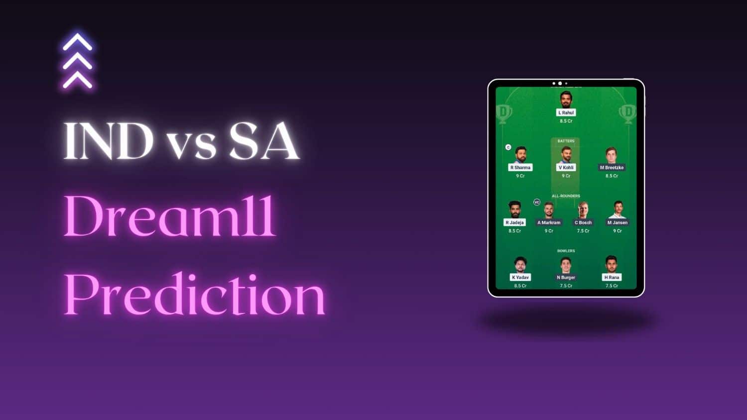 India vs South Africa 2nd ODI Dream11 Prediction (03 December)
